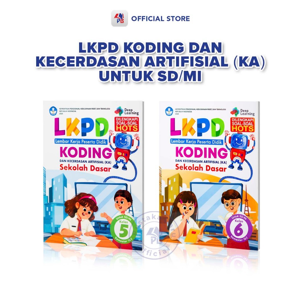 Jual Buku Lembar Kerja Peserta Didik (LKPD) SD/Mi / LKPD Koding dan Kecerdasan Artifisial (KA ...