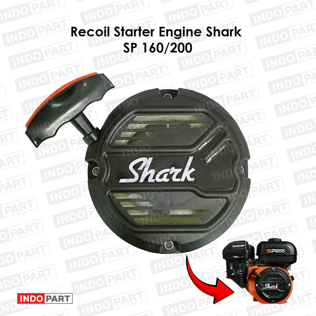 Jual Recoil Starter SHARK SP160 SP200 Tarikan Selahan Kap Engkol Mesin Bensin Original Kuat Awet ...