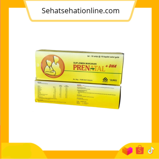 Jual Prenatal DHA Multivitamin Plus DHA Suplemen Kehamilan & Menyusui ...