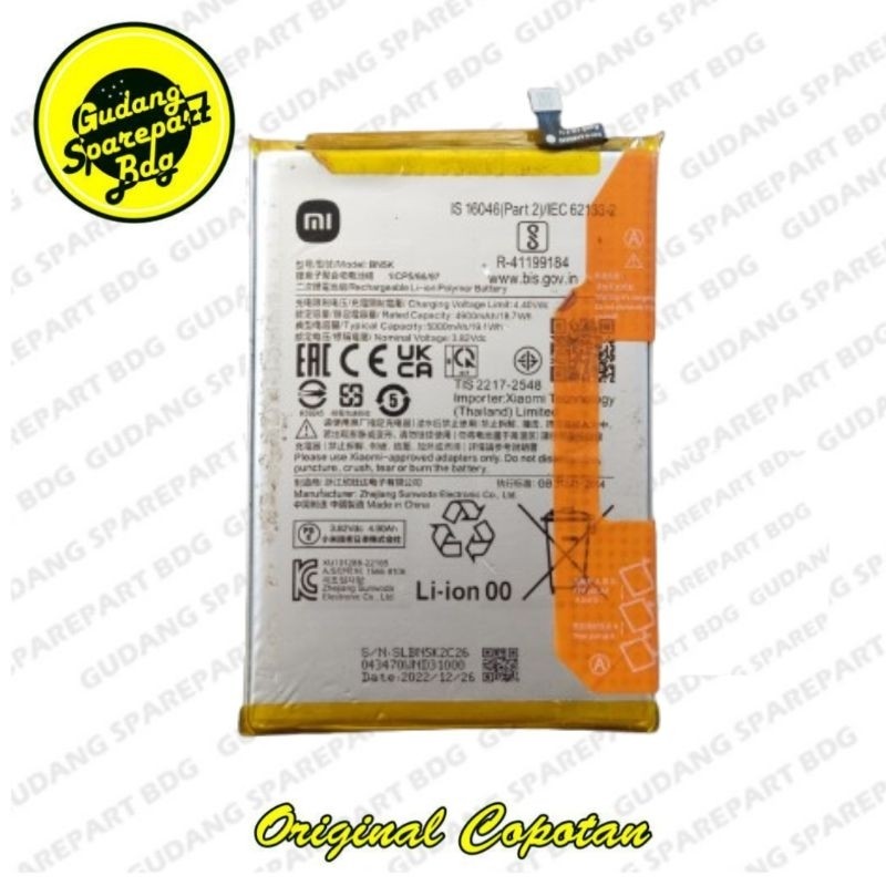 Jual Baterai Redmi 12C Bn5K Original Copotan | Shopee Indonesia