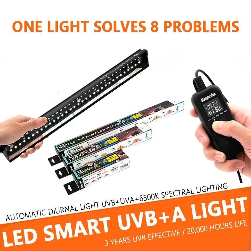 Jual Reptile LED Light Adjustable UVB 6500 Intelligent Spectrum Lights ...