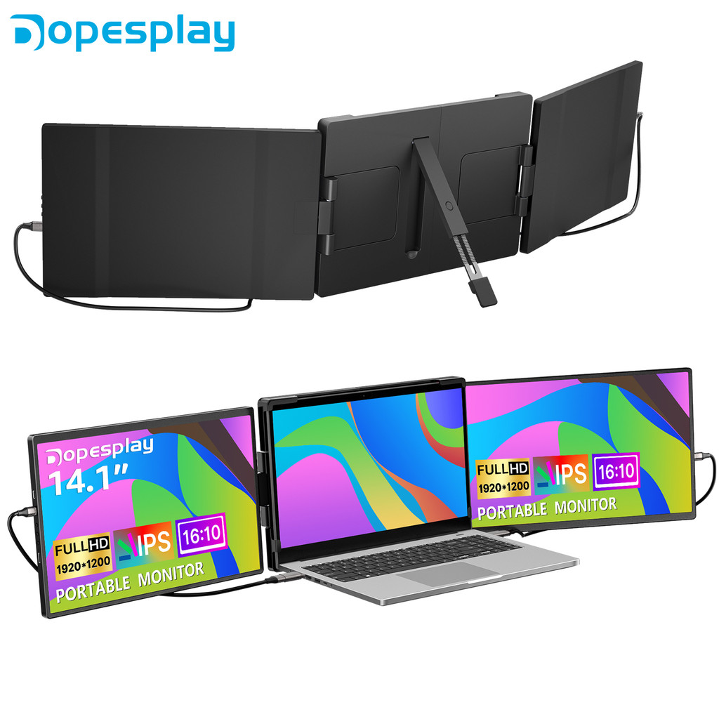 Jual Dopesplay Triple Dual Laptop Screen Extender FHD 1200P 14.1 inch ...