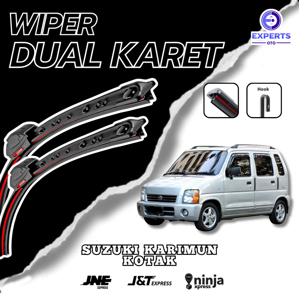 Jual Wiper Mobil Dual Blade - Suzuki Karimun Kotak - Frameless Double ...