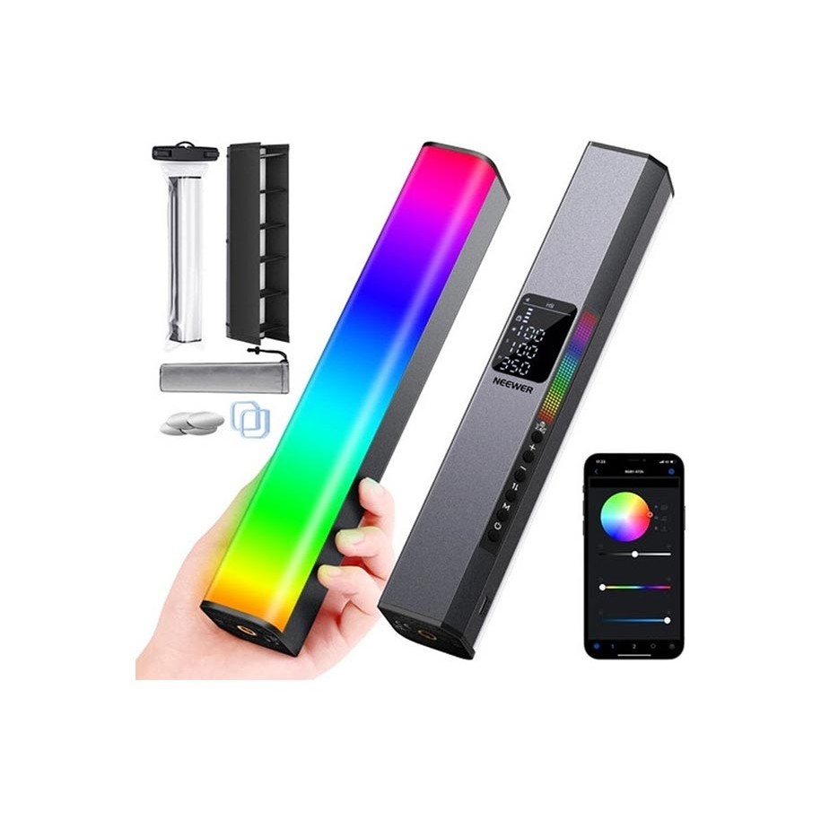 Jual NEEWER RGB1 LED Tube Light Stick with Metal Barndoor Handle ...