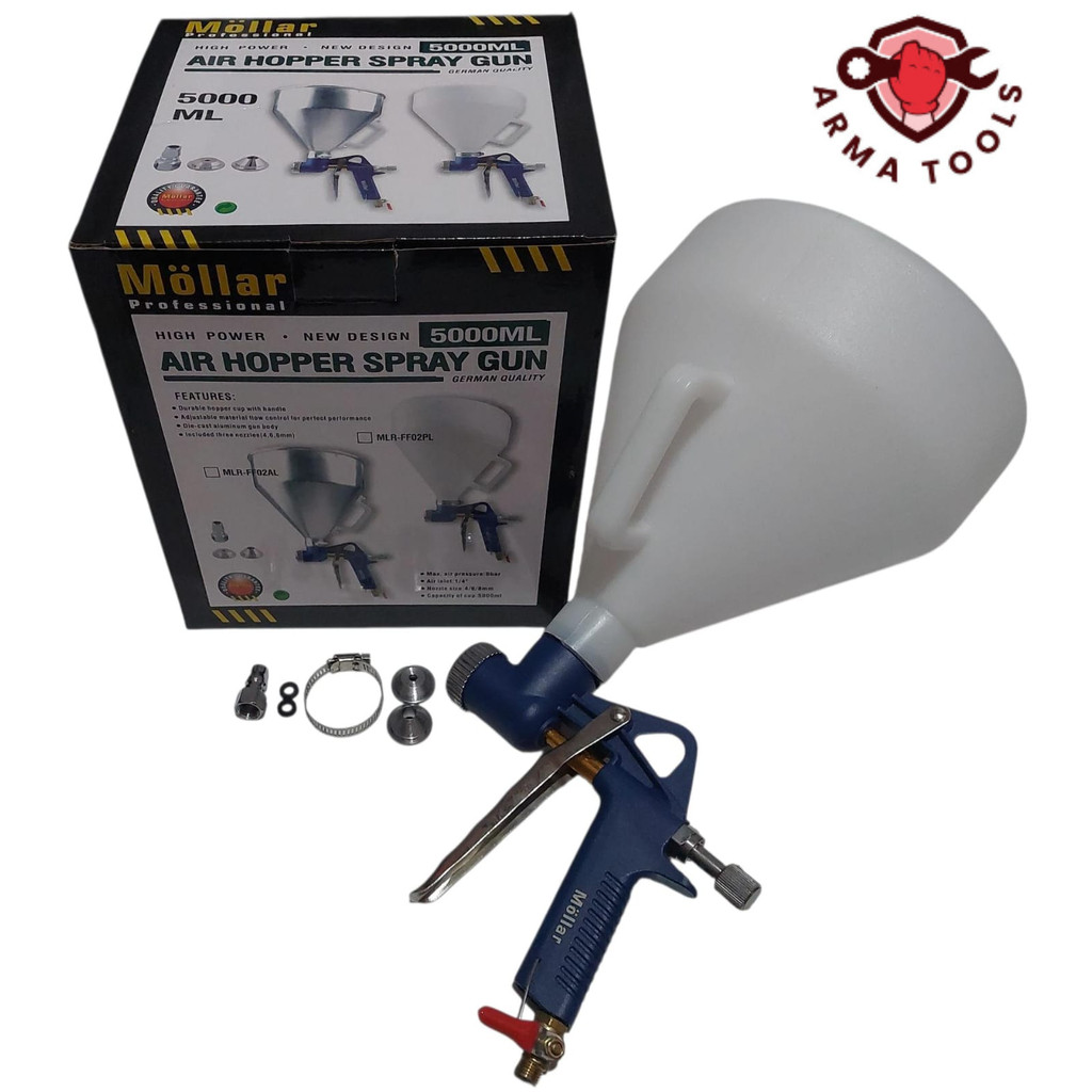 Jual Spray Gun Cement Mollar 5000 ml Plastic dan Aluminium/ Alat ...