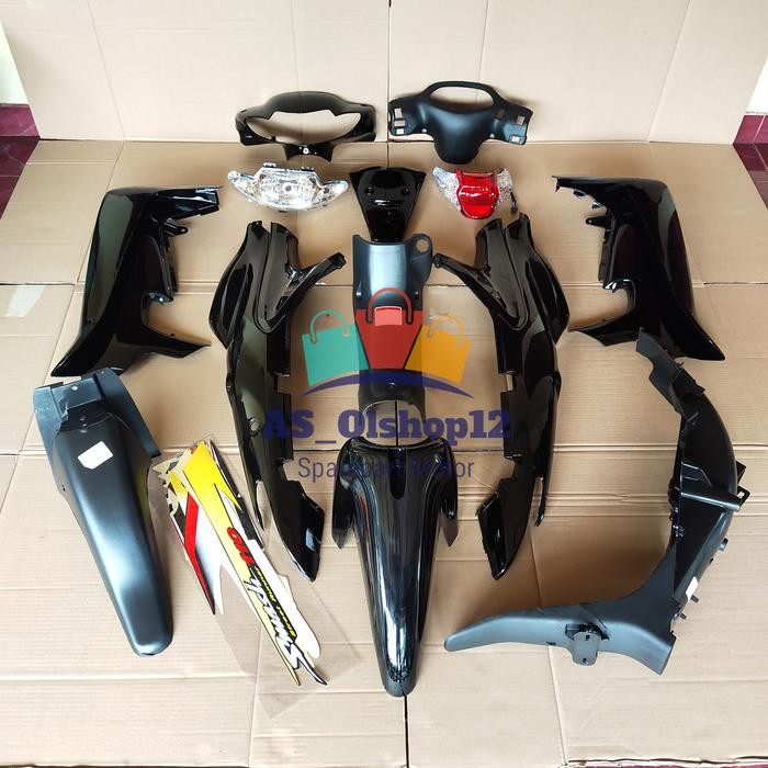 Jual FULL BODY HALUS KASAR 1 SET LAMPU SMASH 110 LAMA HITAM PLUS ...