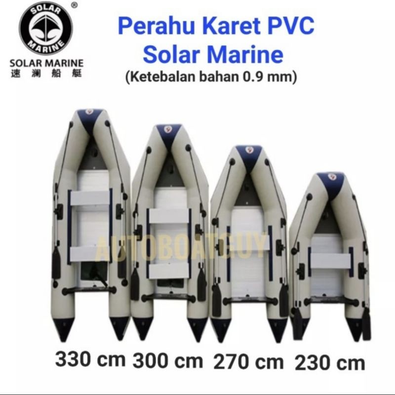 Jual Perahu Karet Boat Mancing SOLAR MARINE Transom Lantai Angin ...