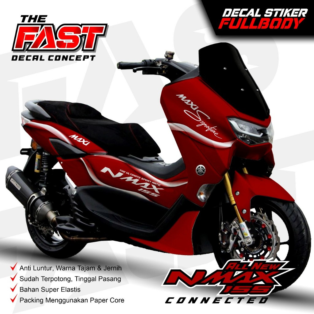 Jual Decal Stiker Yamaha Nmax 155 New Lis Variasi Fullbody Maxi ...
