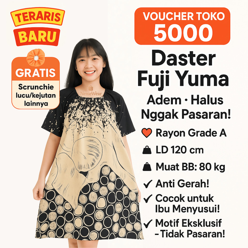 Jual Daster Fuji - Daster Kekinian Terbaru Remaja Mama Muda - Daster ...
