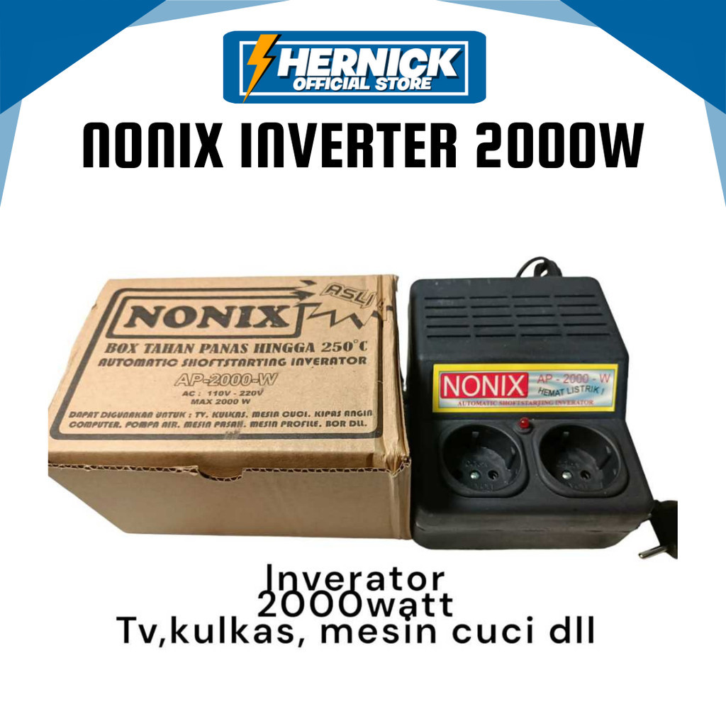 Jual INVERATOR SOFT START / SLOW START NONIX AP-2000-W ANTI JEGLEK ...