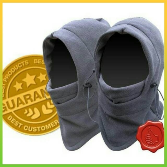 Jual Kupluk Masker Balaclava Multifungsi Ninja Kupluk Polar 6 in 1 Full ...
