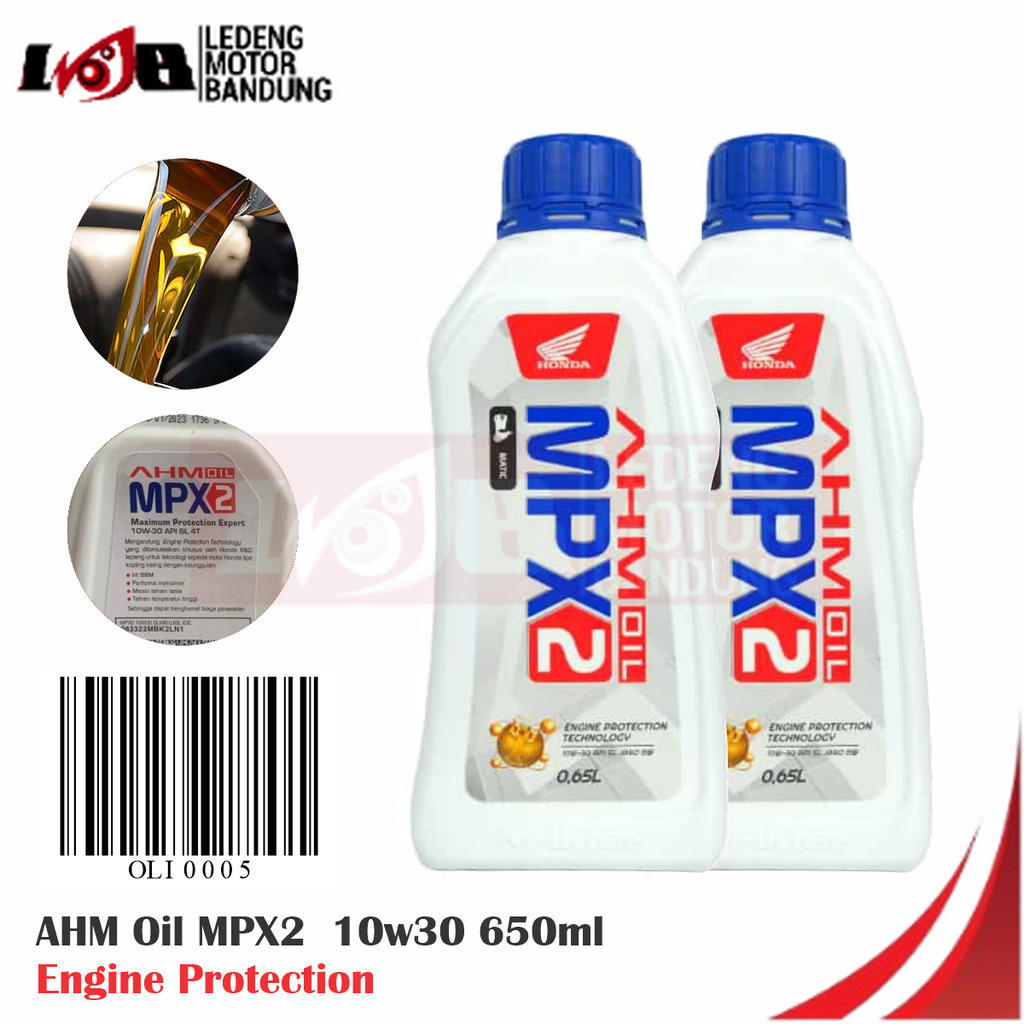 Jual AHM MPX2 650ml Oli Motor Honda Beat Genio Scoopy Matic 10W-30 0 ...