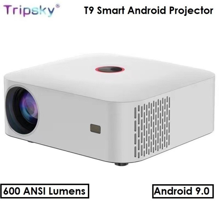 Jual TRIPSKY T9 Proyektor ANDROID Smart Projector 500 ANSI Lumens | Shopee Indonesia
