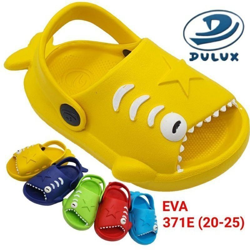 Jual Dulux 371E Let Ikan Sandal Anak Selop Tali Belakang Motif Ikan ...