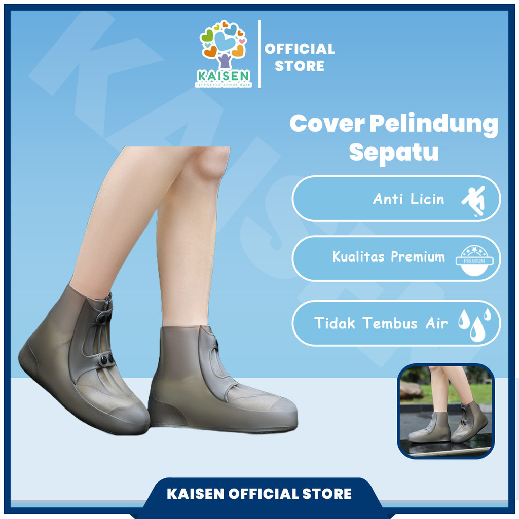 Jual KAISEN Cover Sepatu Pelindung Sepatu Anti Air Tahan Air Dari Hujan ...