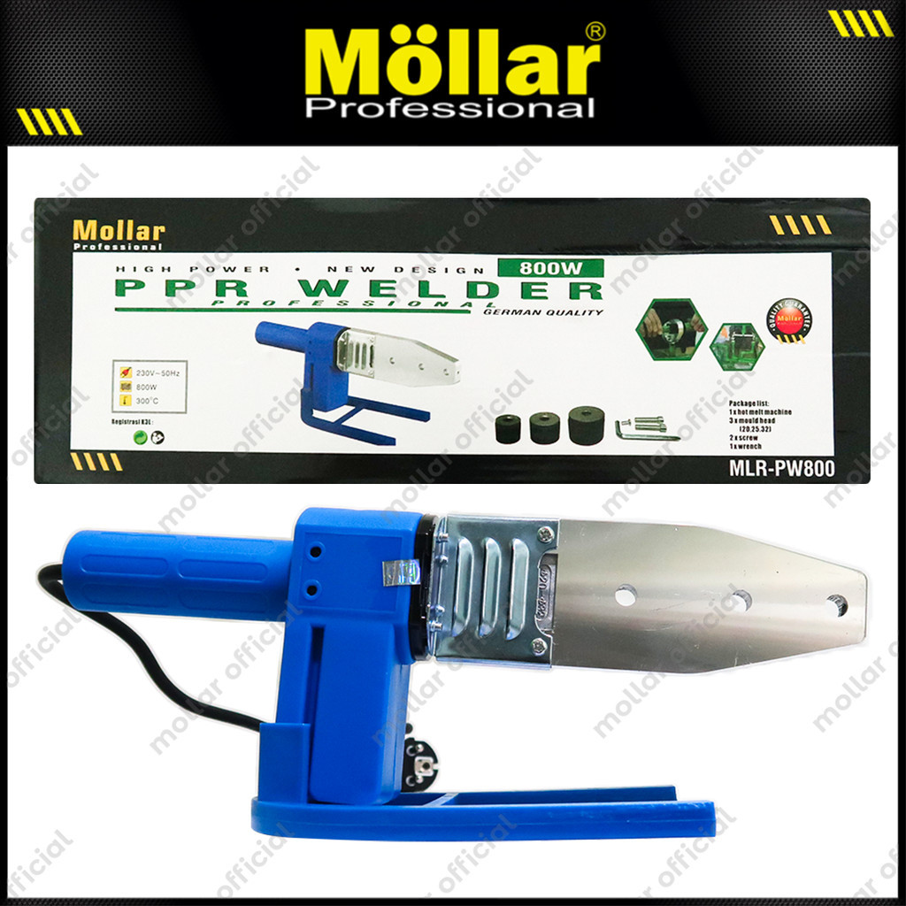 Jual MOLLAR PW800 Pipe Welder 20-32 mm Mesin Las PPR Heater Pemanas ...