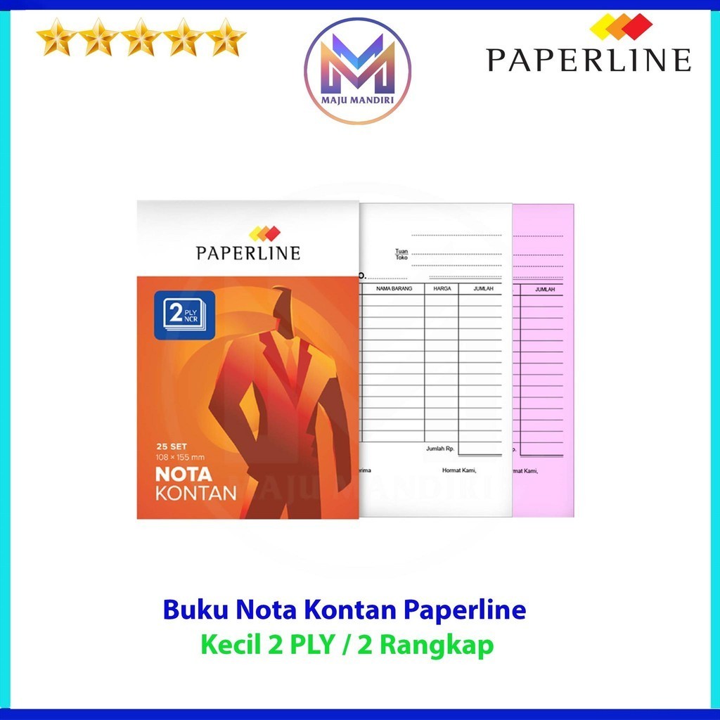 Jual Buku Nota Kontan Paperline 2 Ply Kecil / Nota K2 / Bon Rangkap 2 ...