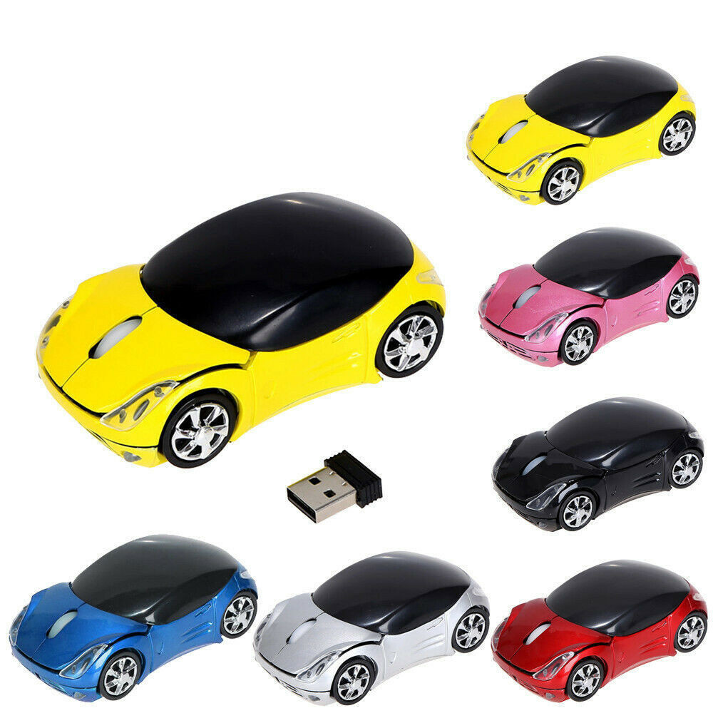 Jual Mouse Raton 2.4GHz 1200DPI Car Shape Wireless Optical Mouse USB ...