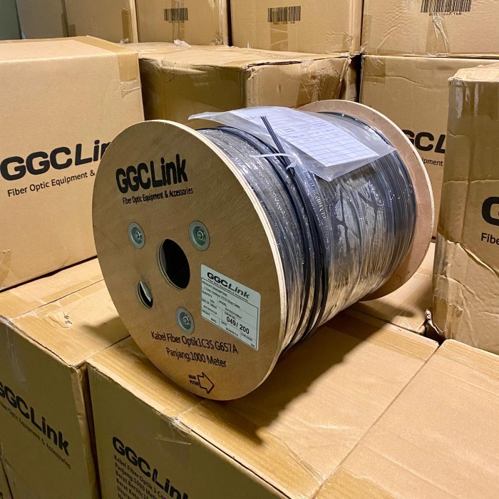 Jual GGCLink kabel drop core 1 core 3 seling 1000m kabel FO Drop Core ...