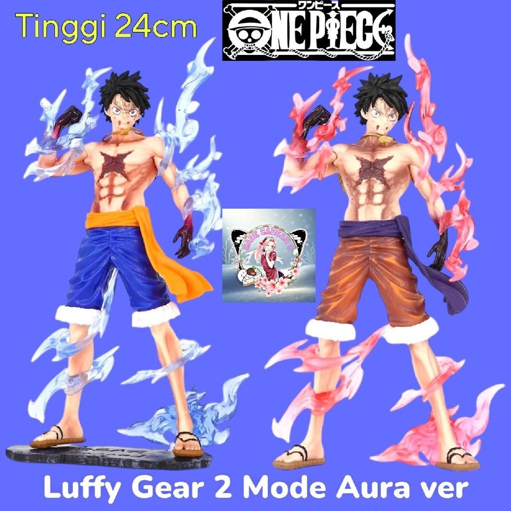 Jual Monkey D Luffy Gear Second Standing Aura 24cm Action Figure One ...