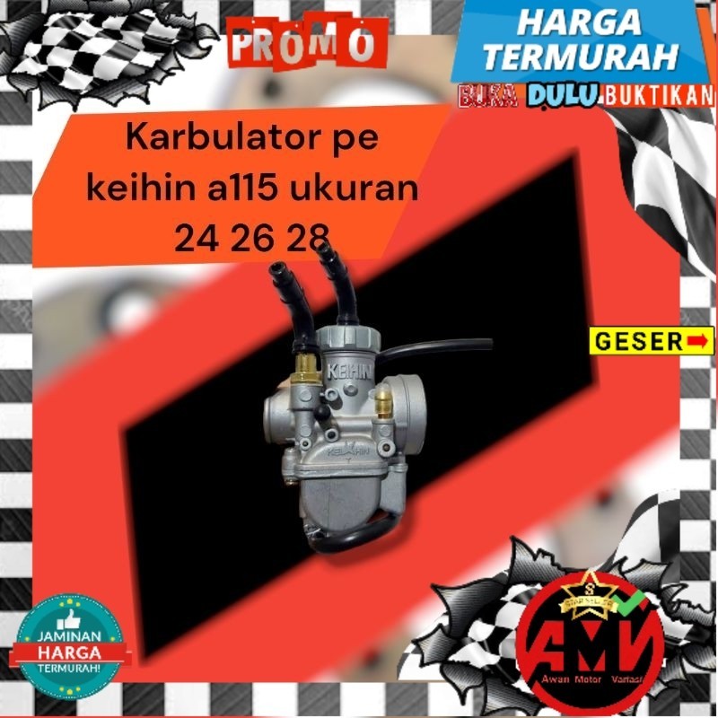 Jual Karburator keihin pe24 pe26 pe28 universal a115 original | Shopee Indonesia