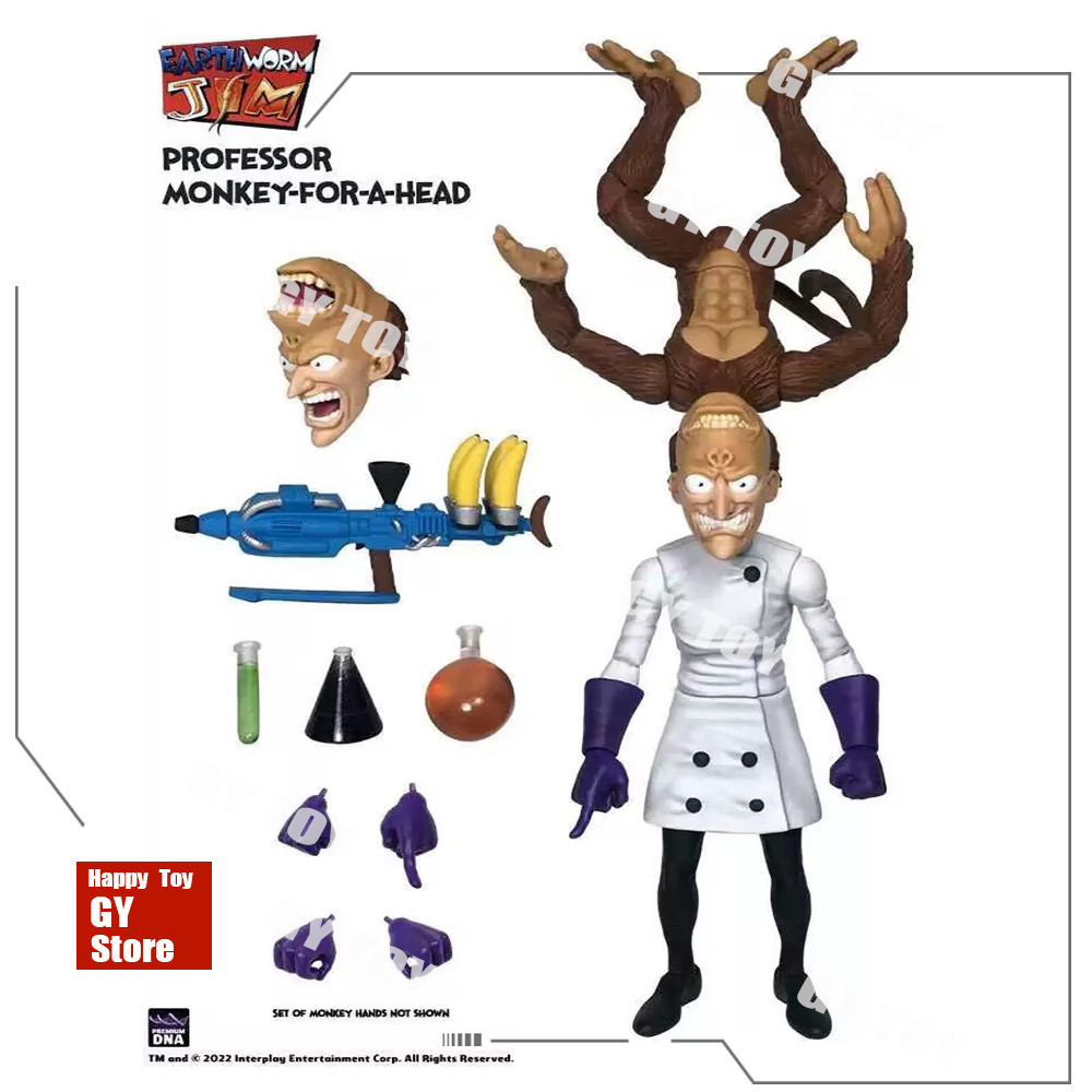 Jual Pdna Earthworm Jim Wave 1 Professor Monkey For A Head Anime Action ...