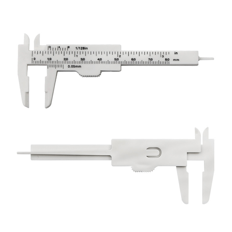 Jual 1PC 0-80mm Double Rule Scale Plastic Vernier Caliper Student Dial ...
