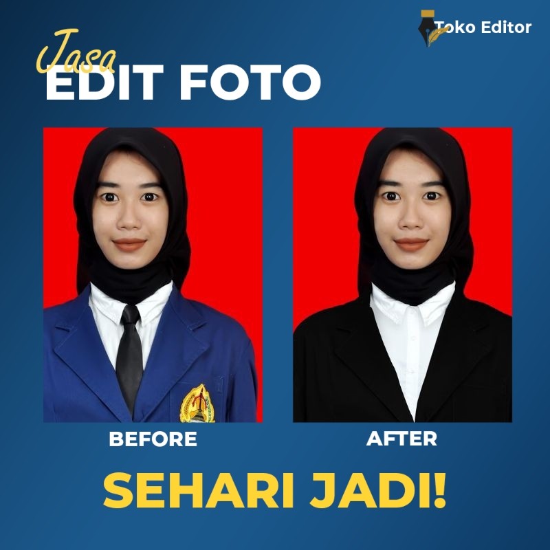Jual PROFESIONAL EDITING PAS FOTO I EDIT FOTO UNTUK KERJA I EDIT PAS ...