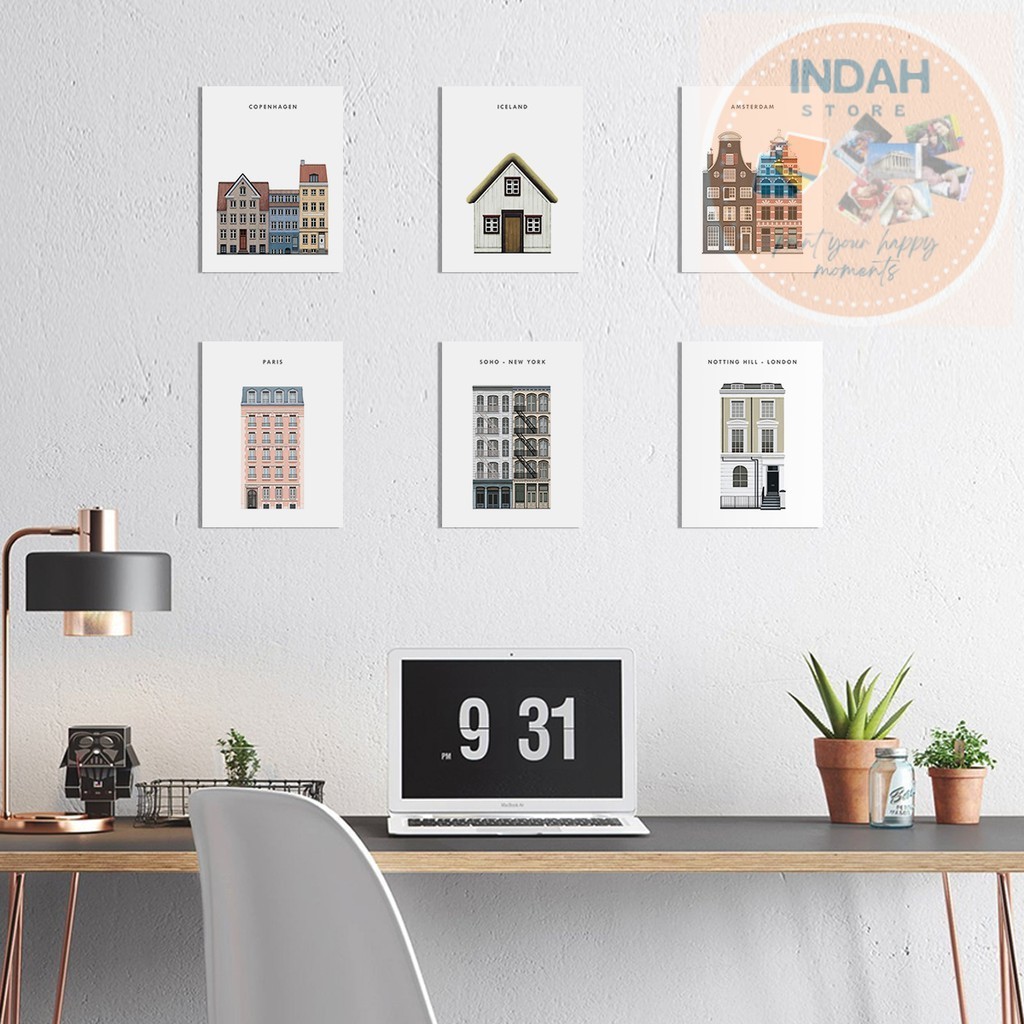 Jual Poster Wall Decor Hiasan Dinding Kamar Rumah Desain Arsitektural ...