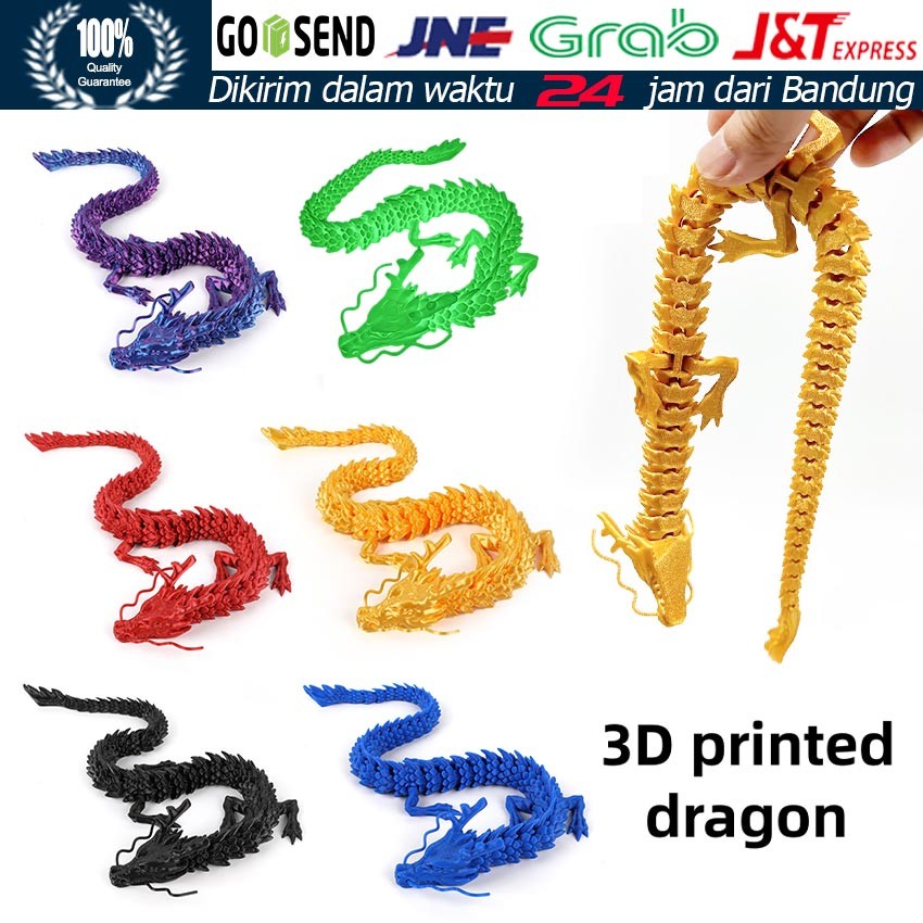 Jual Articulated Dragon Toy / Mainan Anak Naga Fleksibel Flexible ...