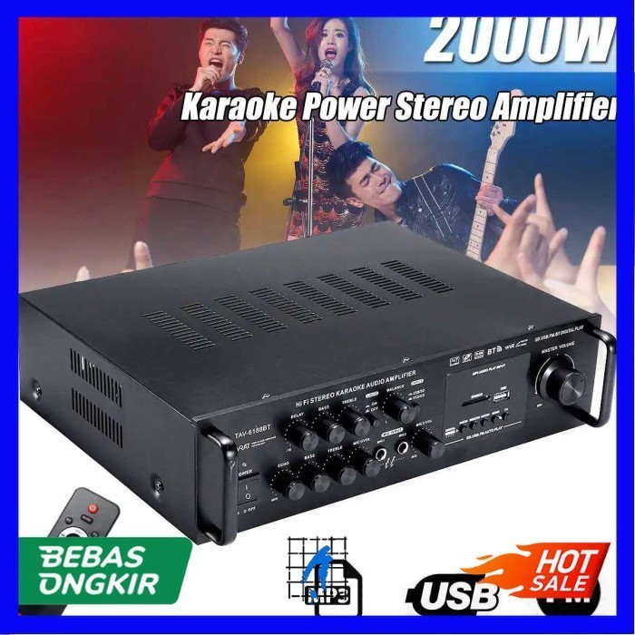 Jual Bluetooth Amplifier 2000W EQ Audio Home Theater FM | Shopee Indonesia