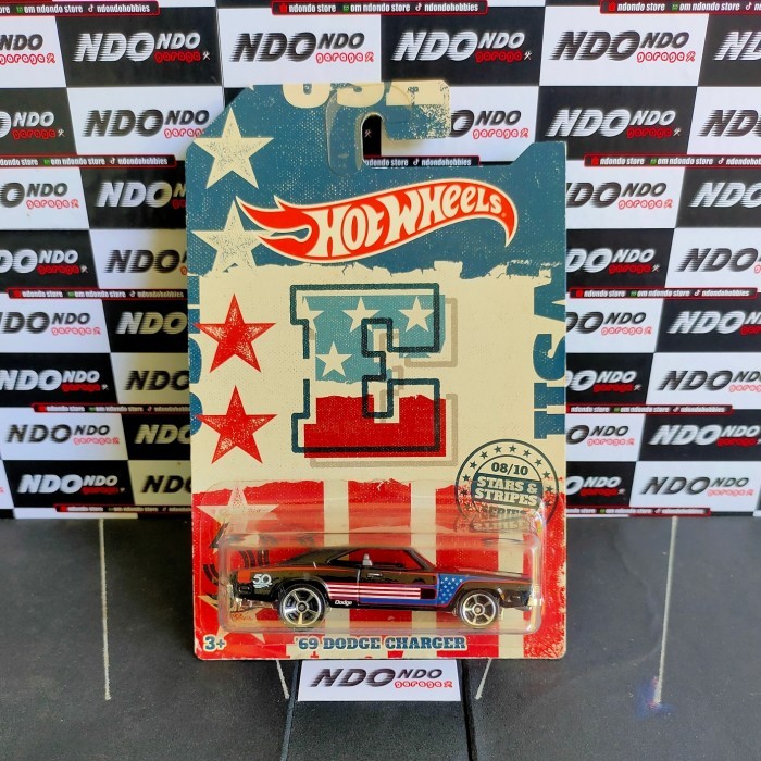 Jual SP99 Hot Wheels '69 Dodge Charger Black - 2018 50th Stars ...