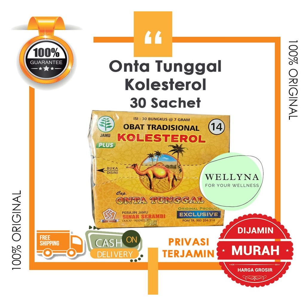 Jual Jamu obat herbal tradisional penurun kolesterol - cap unta onta ...