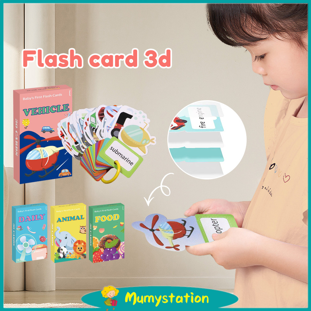 Jual Mumystation Flashcard Lucu Mainan Edukasi Anak Pintar Flash Card ...