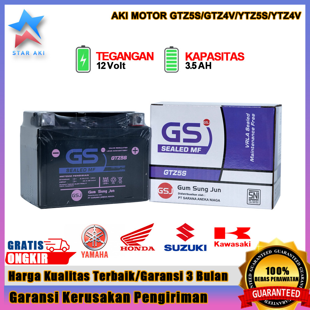 Jual Aki Motor SUZUKI Skydrive Spin Shogun Aki Kering Accu Kering MF ...