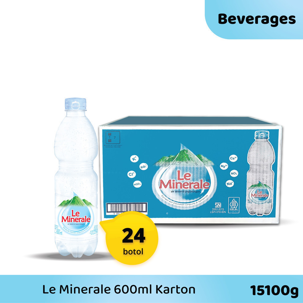 Jual Le Minerale Master Box [600 mL/ 24 Botol] | Shopee Indonesia