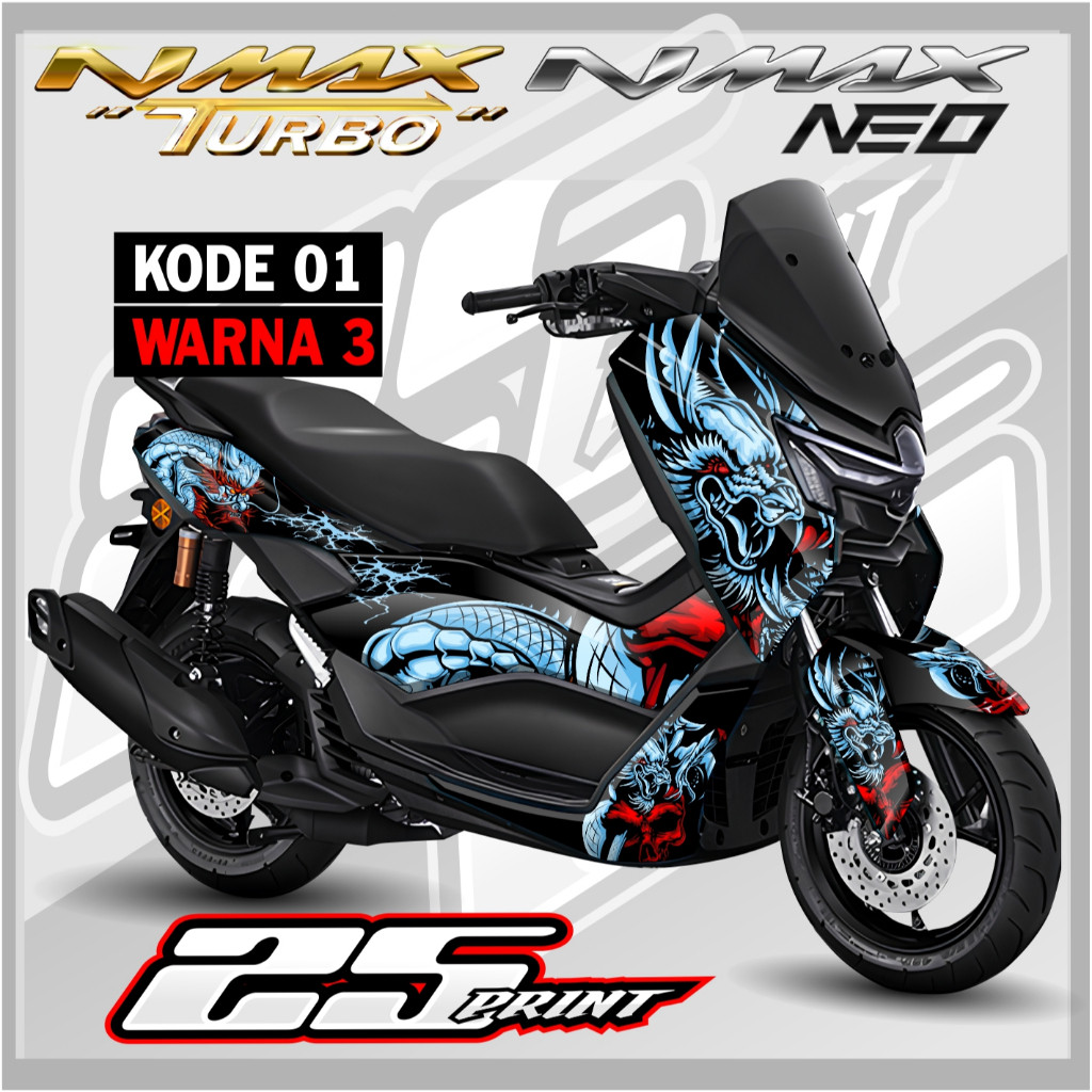 Jual STICKER YAMAHA NMAX NEO NMAX TURBO 2024 FULL BODY 01 KONSEP ...