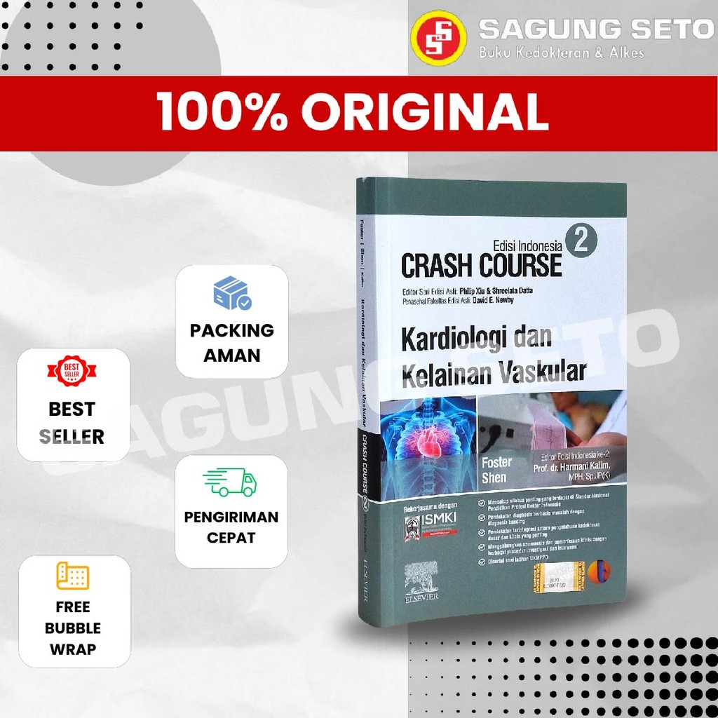 Jual CRASH COURSE KARDIOLOGI DAN KELAINAN VASKULAR ED-2 - FOSTER | Shopee Indonesia