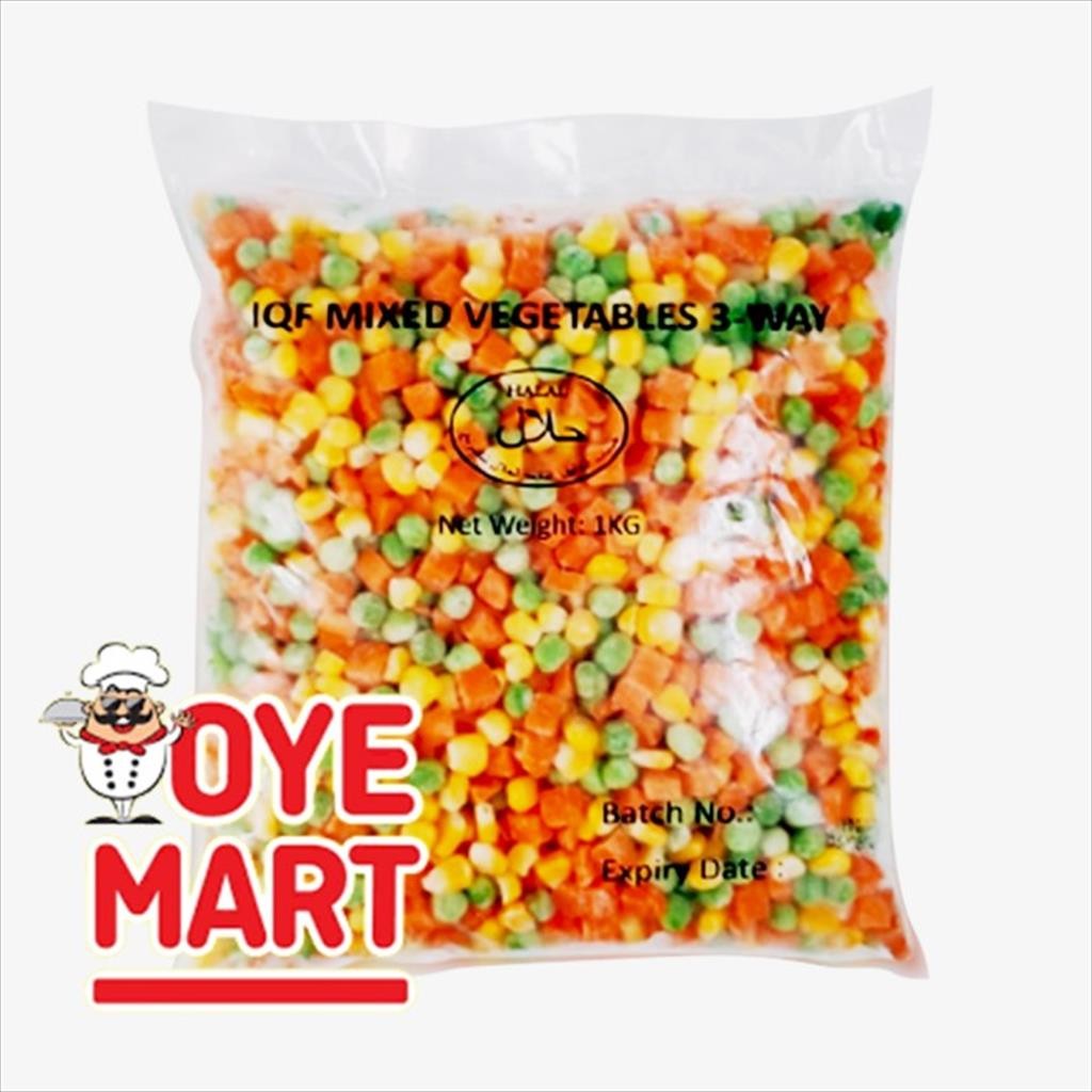 Jual IQF MIXED VEGETABLES 3 WAY 1KG / SAYURAN BEKU | Shopee Indonesia
