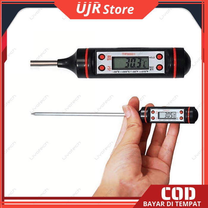 Jual Termometer BBQ Digital TP-101(Makanan/Food) masak kopi, susu, air ...