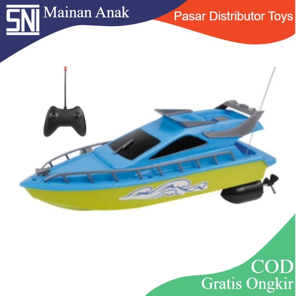 Jual Mainan Anak RC SPEED BOAT Kapal Remote Control Racing Boat Perahu ...