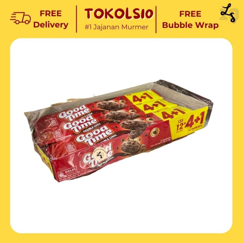 Jual Biskuit Good Time Cookies Box Ecer 1000/2000 Isi 12 pcs | Shopee ...