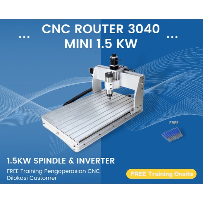 Jual CNC Router 3040 Mini Mesin CNC PCB Milling with 1.5 KW Spindle ...