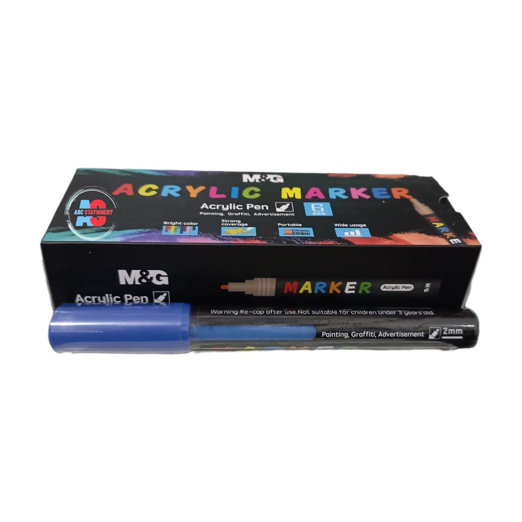 Jual SPIDOL ACRYLIC MARKER M&G APL97609 (PCS) | Shopee Indonesia