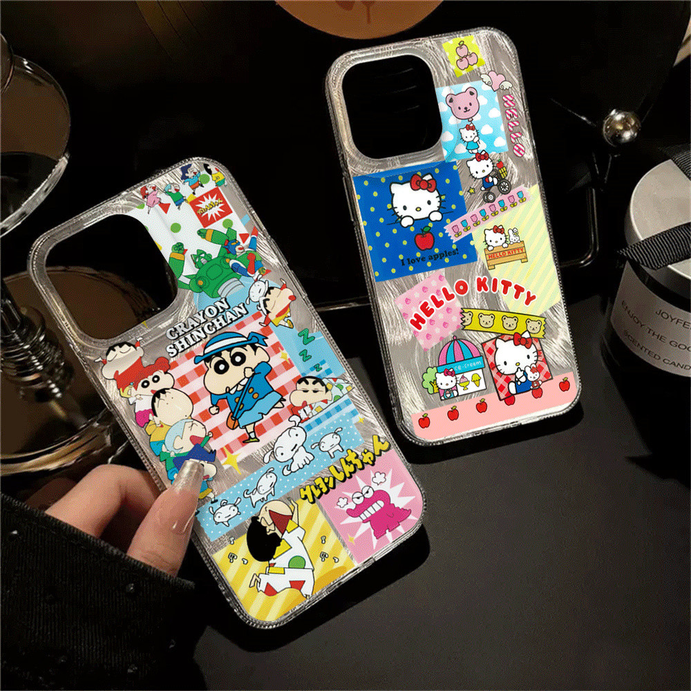 Jual Cartoon Illustration Crayon Shinchan Casing hp Realme Note 60 C67 ...