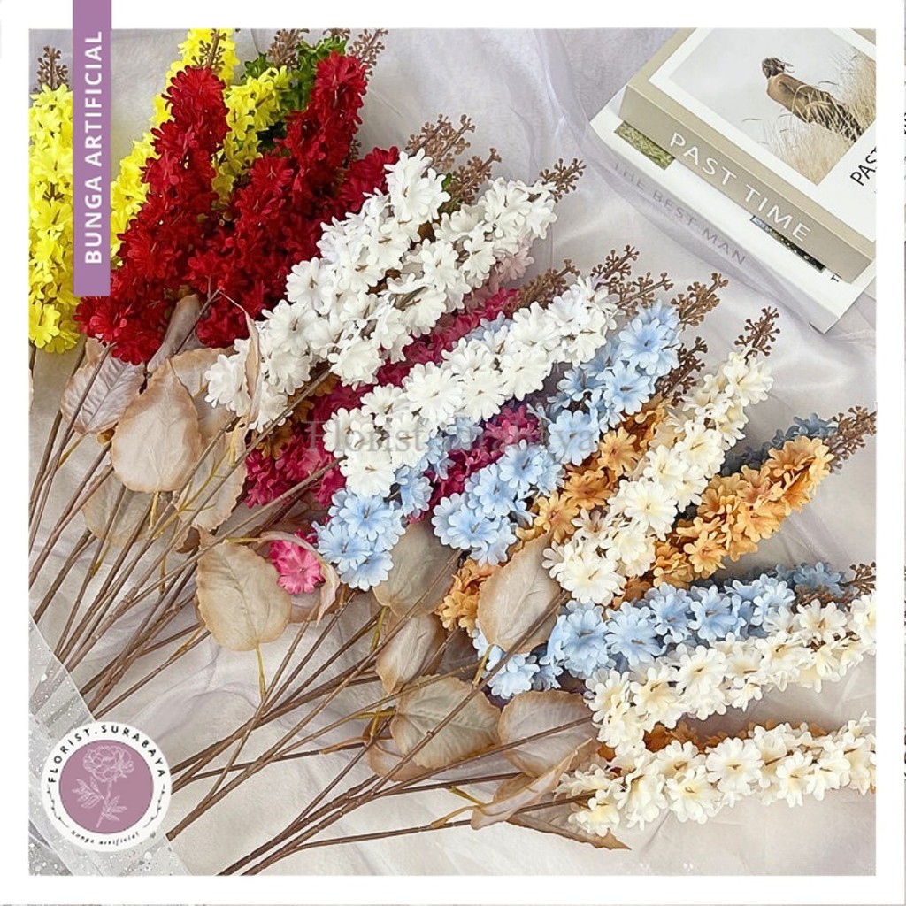 Jual Delphinium Spring Cabang 3 Artificial Bunga Imitasi Flower ...