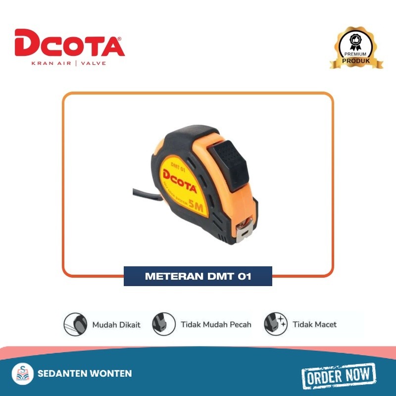 Jual Dcota Measuring Tape / Meteran Dcota DMT 01 5 METER | Shopee Indonesia