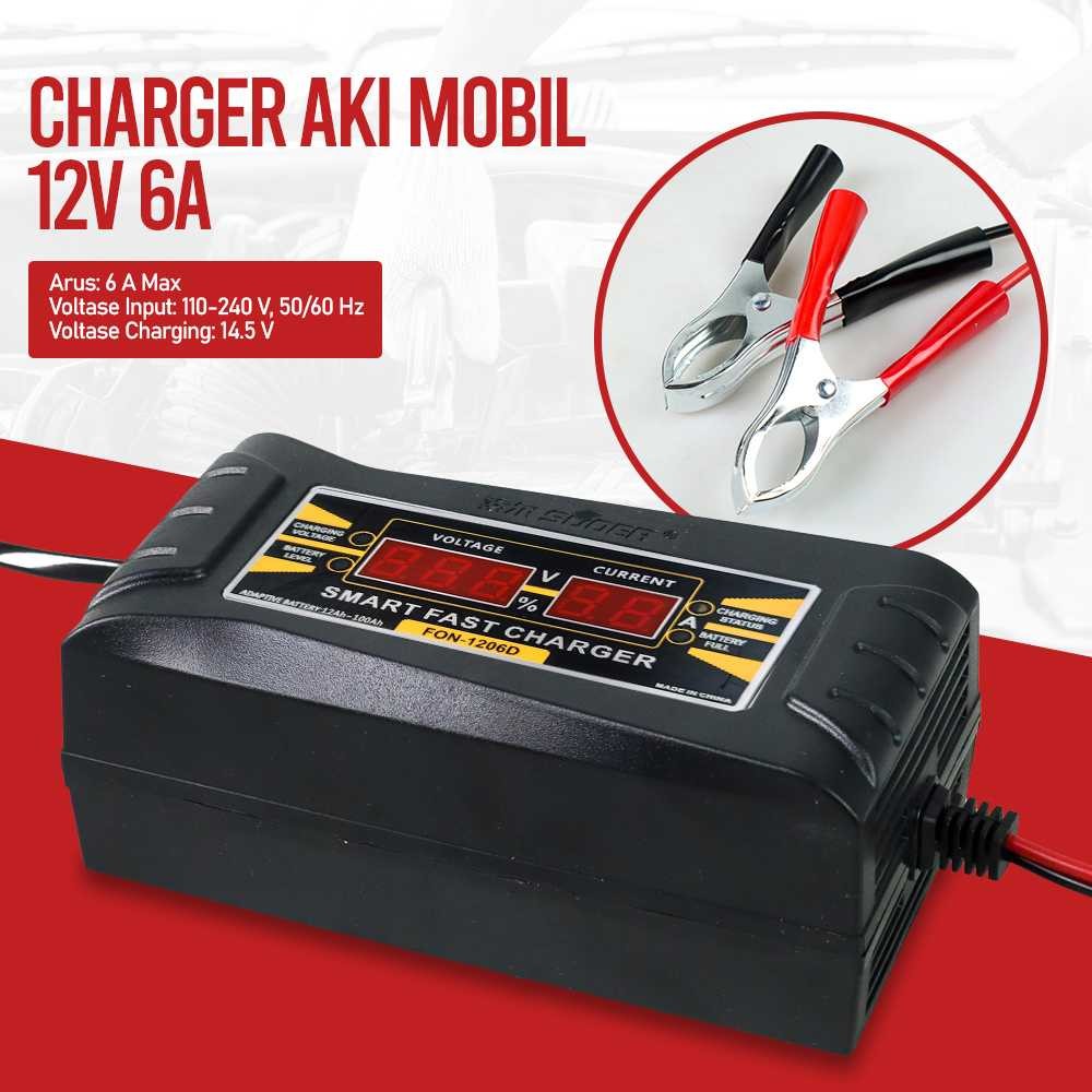 Jual SUNCHONGLIC Charger Aki Mobil Wet Dry Lead Acid Smart Charger 12V ...
