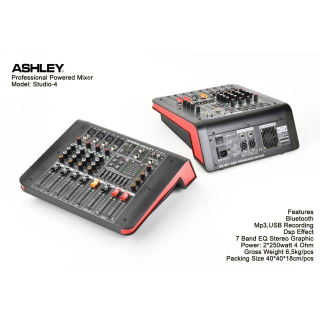 Jual Power mixer ashley studio 4 4ch | Shopee Indonesia