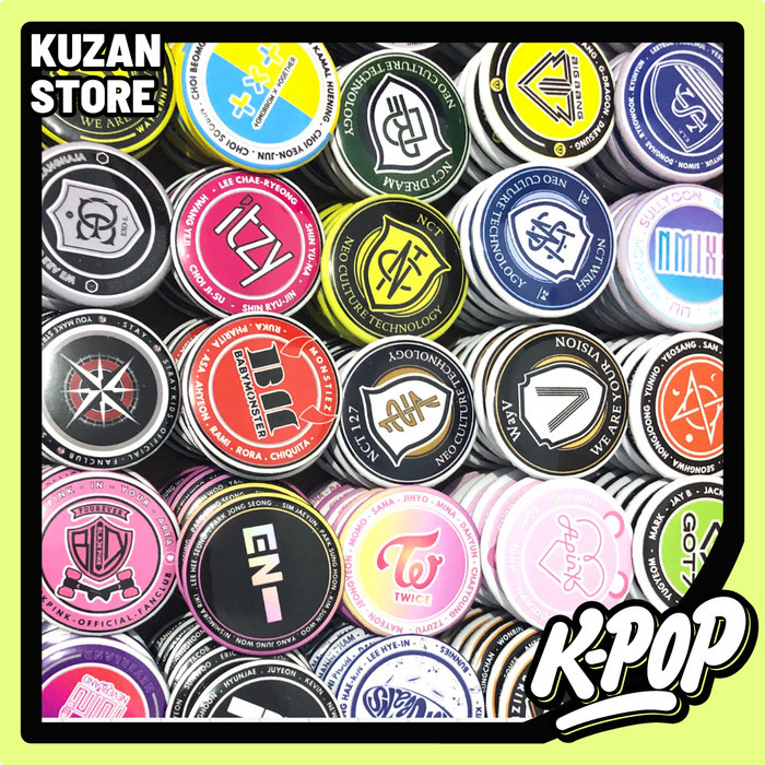 Jual Pin Logo KPOP 4.4 cm (SM Idol Group Logo) / Pin Badge / Pin Button ...